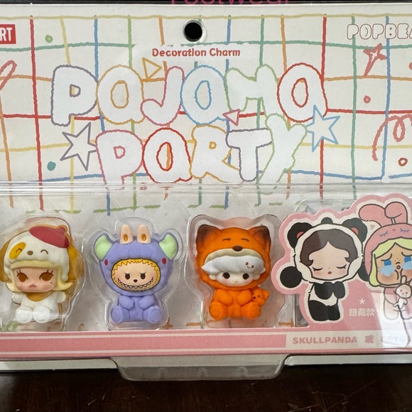 POP MART | Other | Pop Mart Pajama Party Popbean Labubu Popbean ...